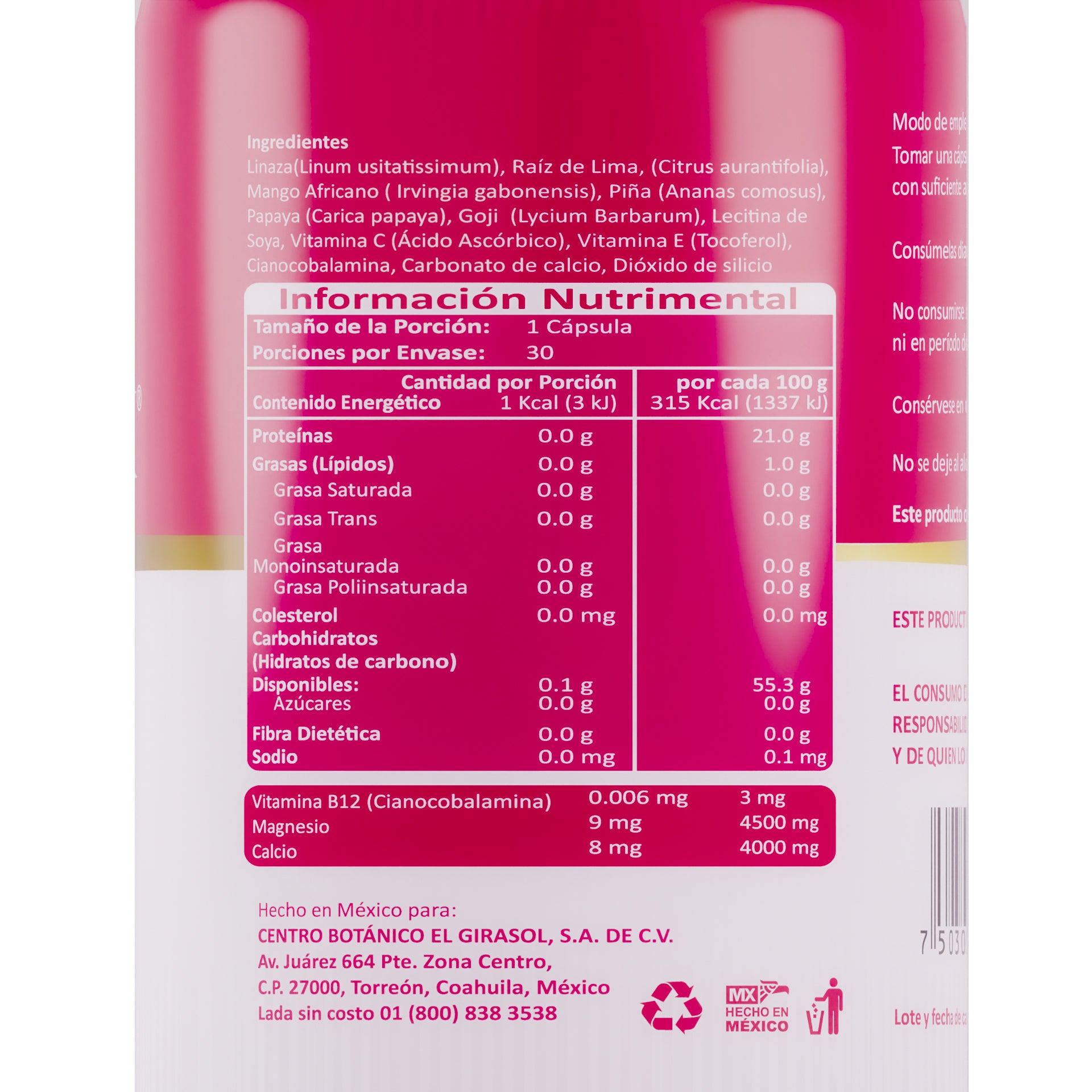 MANGO AFRICANO, GOJI Y LECITINA DE SOYA | 500MG GOJIZEN MAX – ZenNaturaMX