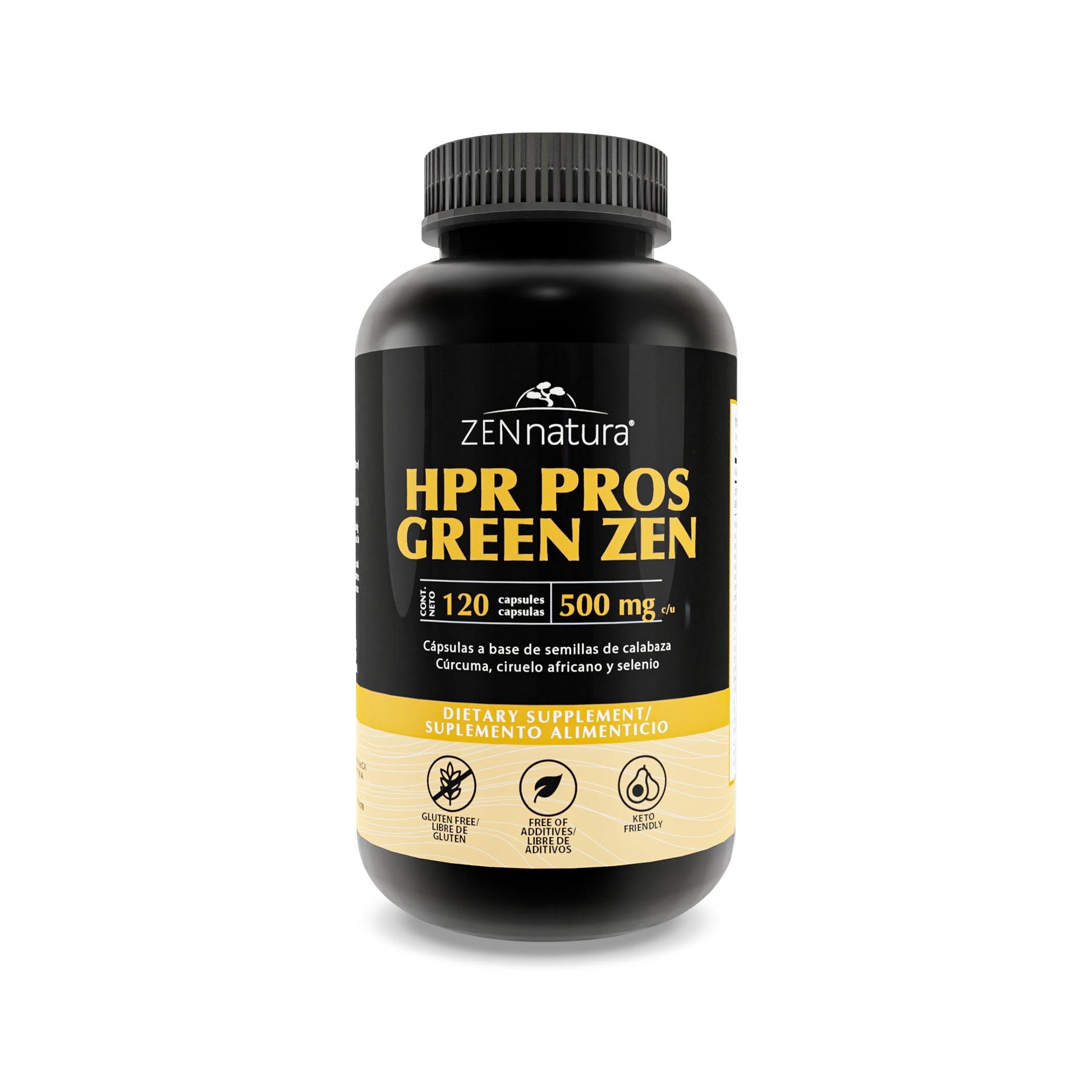 CÚRCUMA, SEMILLA DE CALABAZA, ARÁNANDO Y ZINC 500MG | HPR PROS GREEN ...