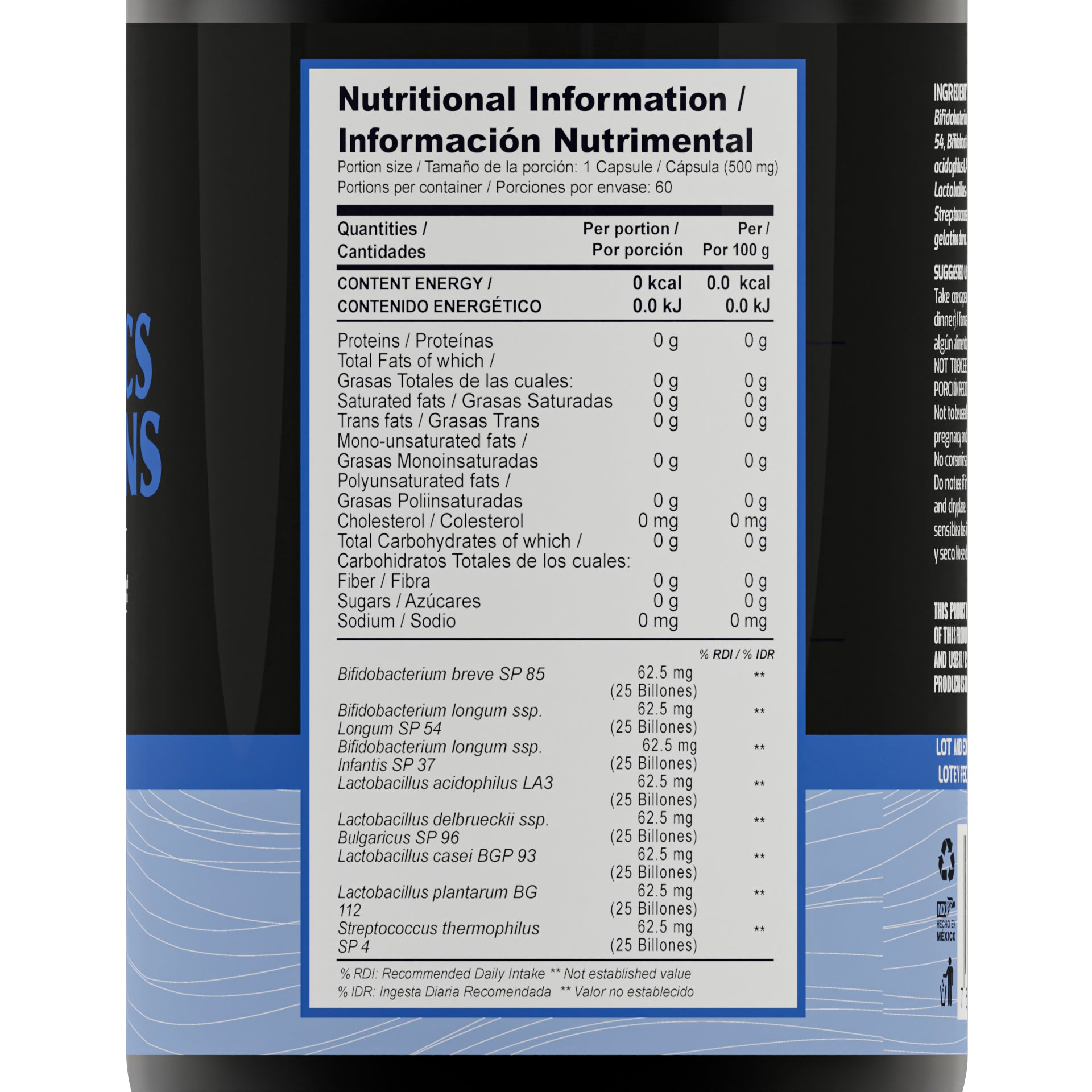 PROBIÓTICOS 100 BILLONES 500MG | – ZenNaturaMX