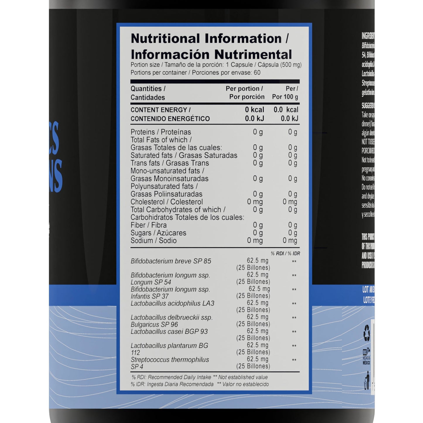 PROBIÓTICOS 100 BILLONES 500MG | – ZenNaturaMX